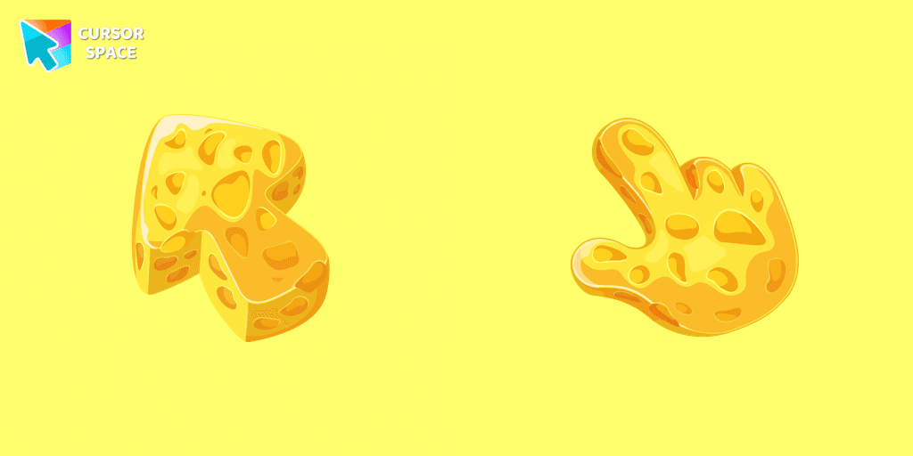 Custom Cursor Cheese Texture Theme - Cursor Pack | Cursor Space
